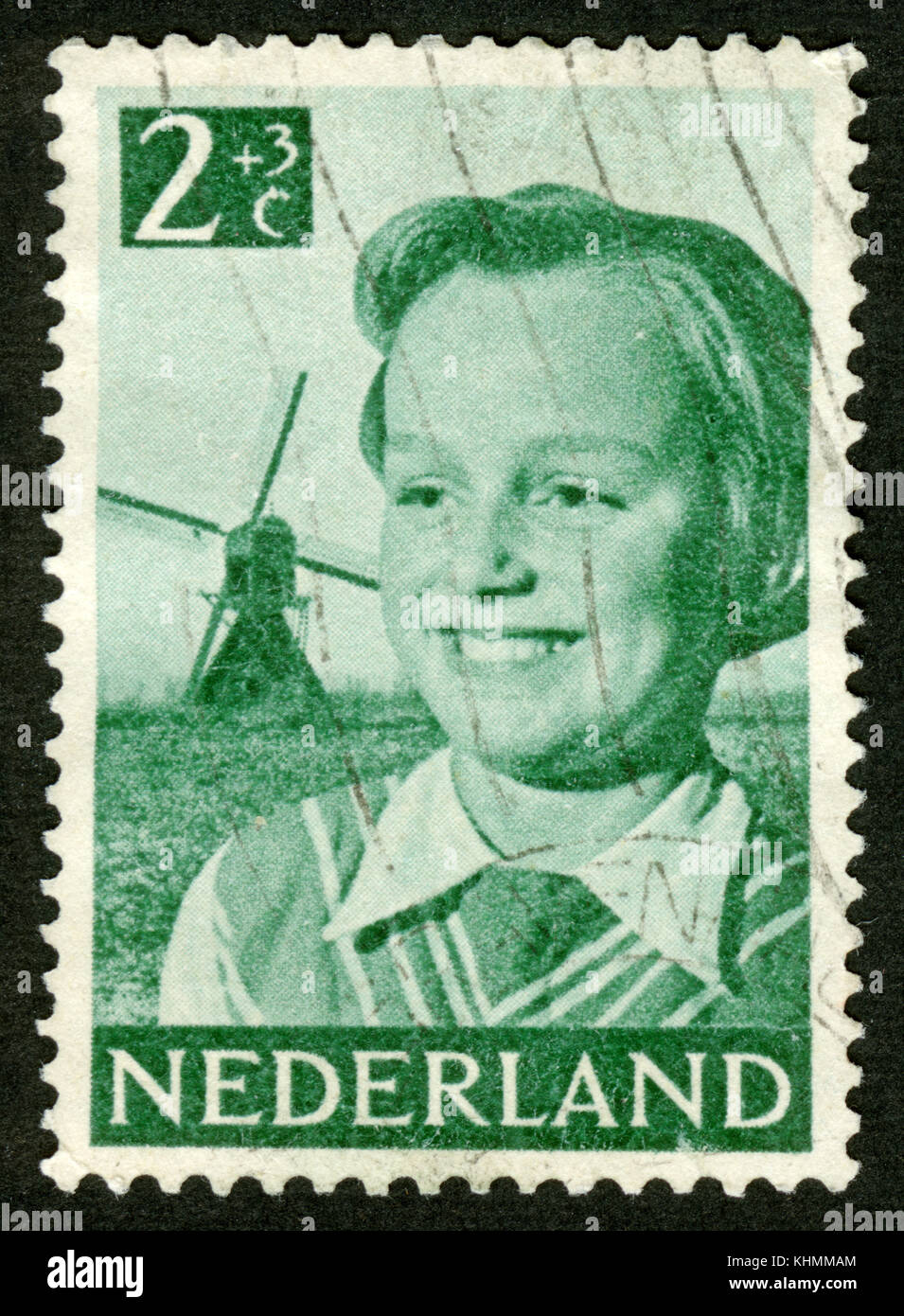 Postage stamp from the Netherlands Stock Photo - Alamy