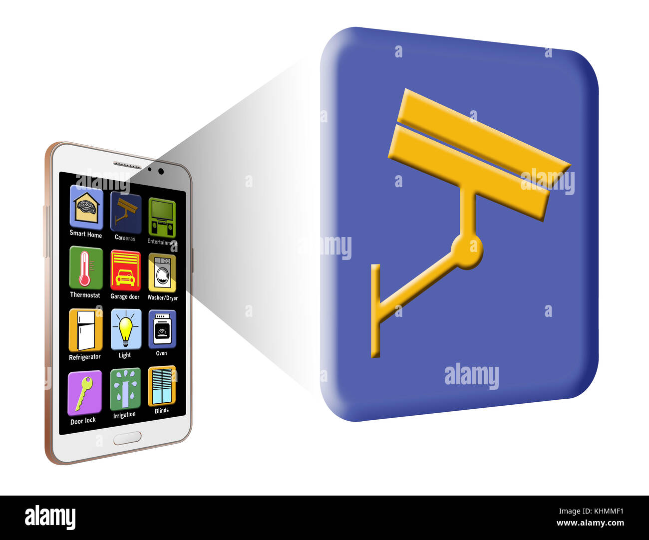 Smart Home phone app icons are shown here Stock Photo - Alamy