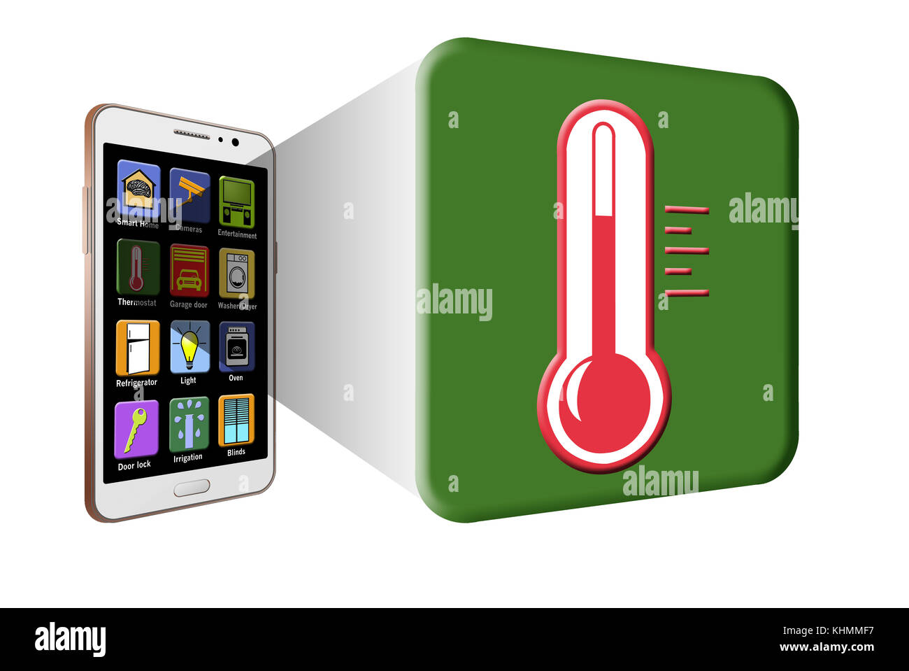 Smart Home phone app icons are shown here Stock Photo - Alamy