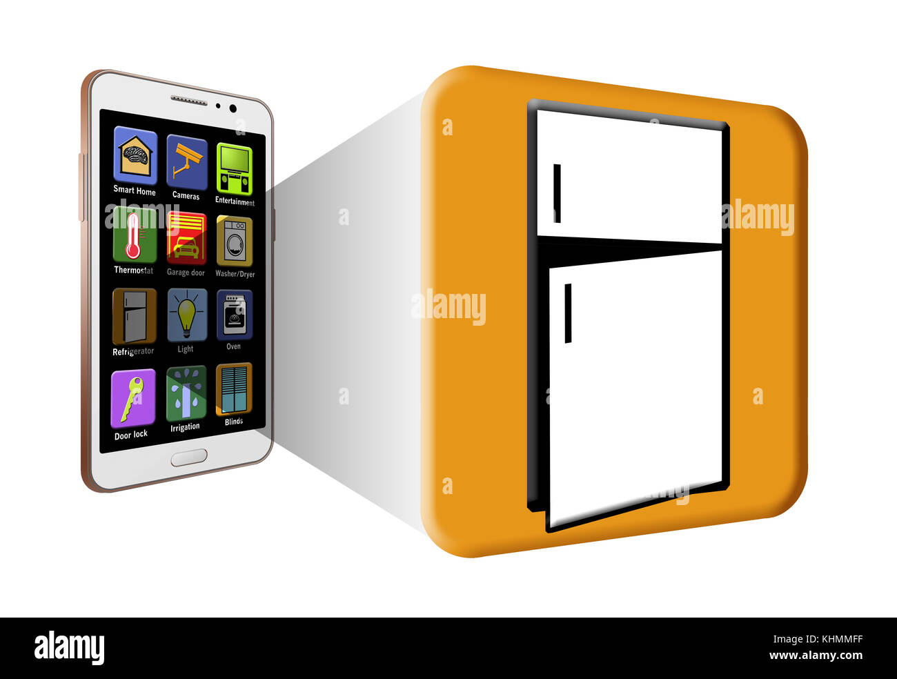 Smart Home phone app icons are shown here Stock Photo - Alamy