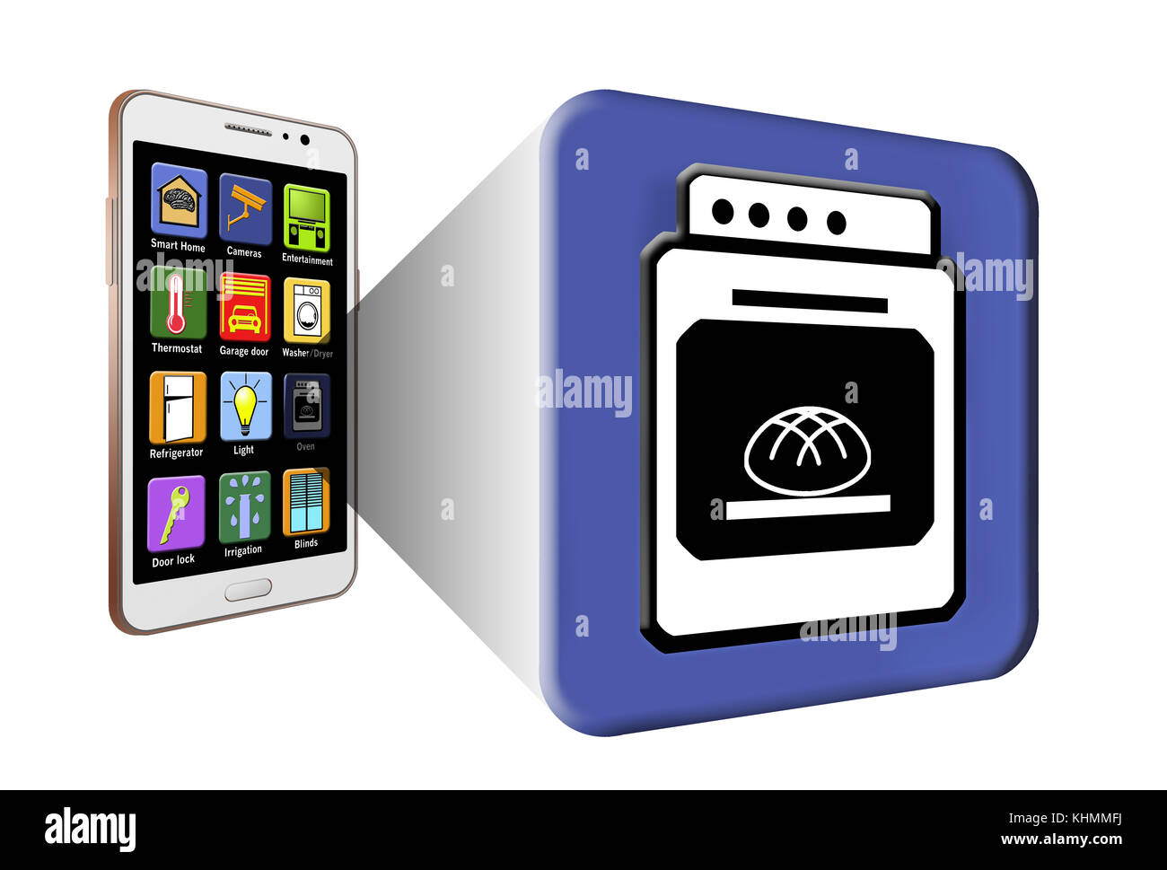 Smart Home phone app icons are shown here Stock Photo - Alamy