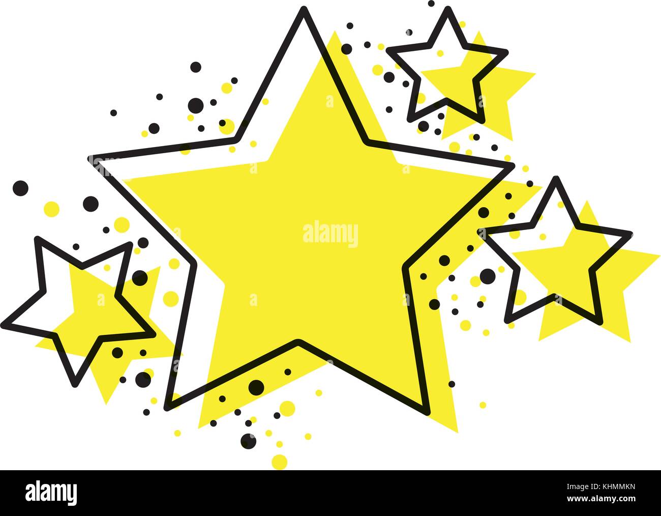 shiny stars space glitter design vector illustration Stock Vector Image ...
