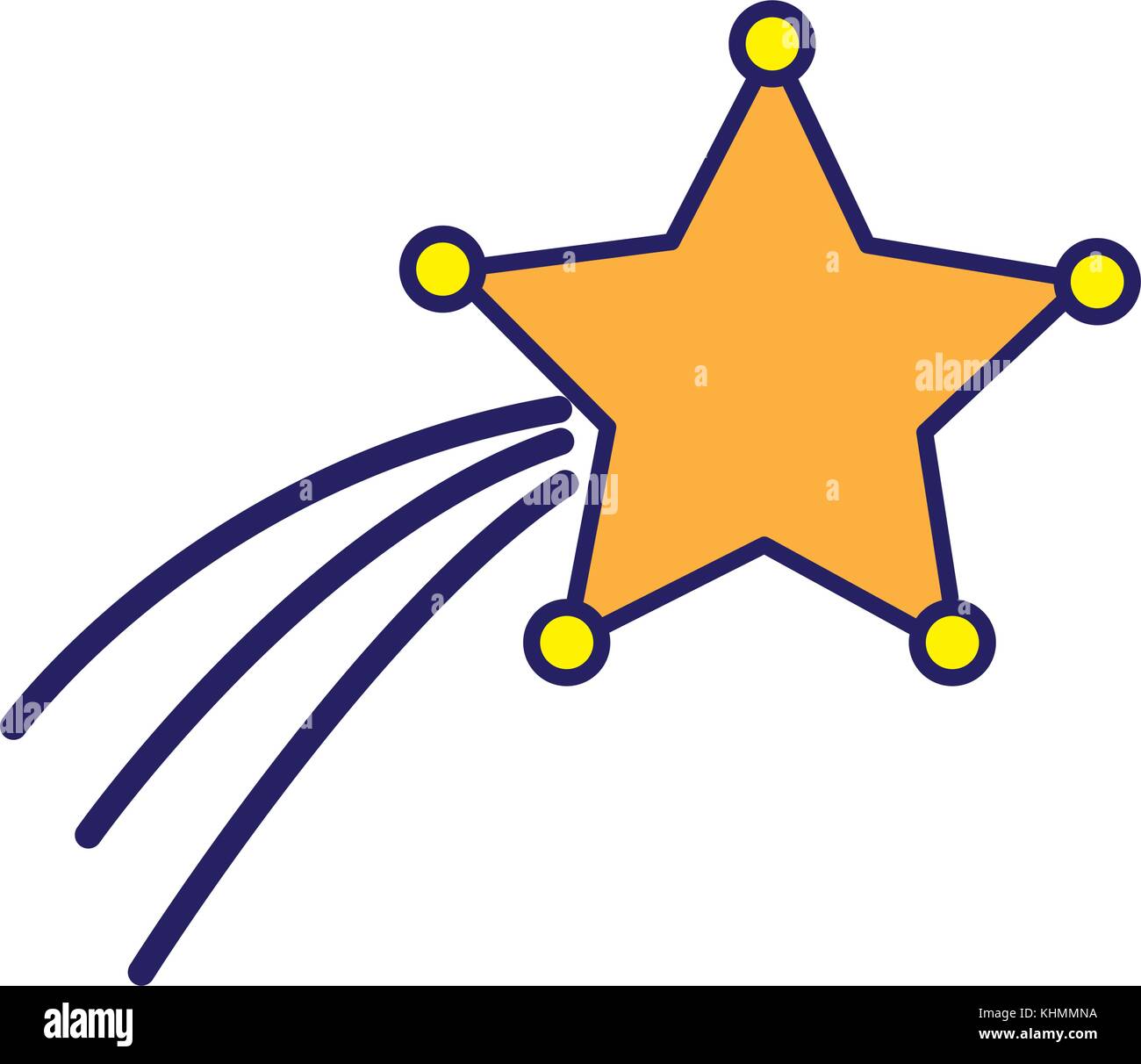 nice shiny shooting star design vector illustration Stock Vector Image ...
