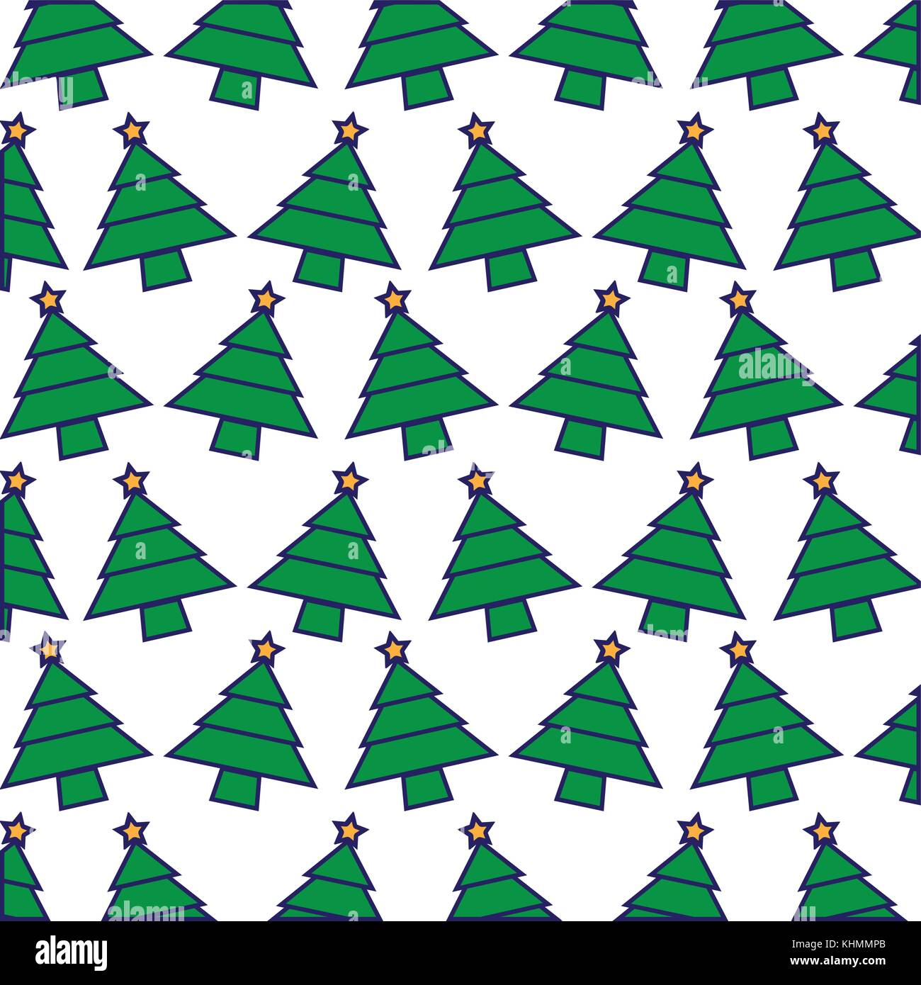 chritsmas pine tree with star background decoration vector illustration ...