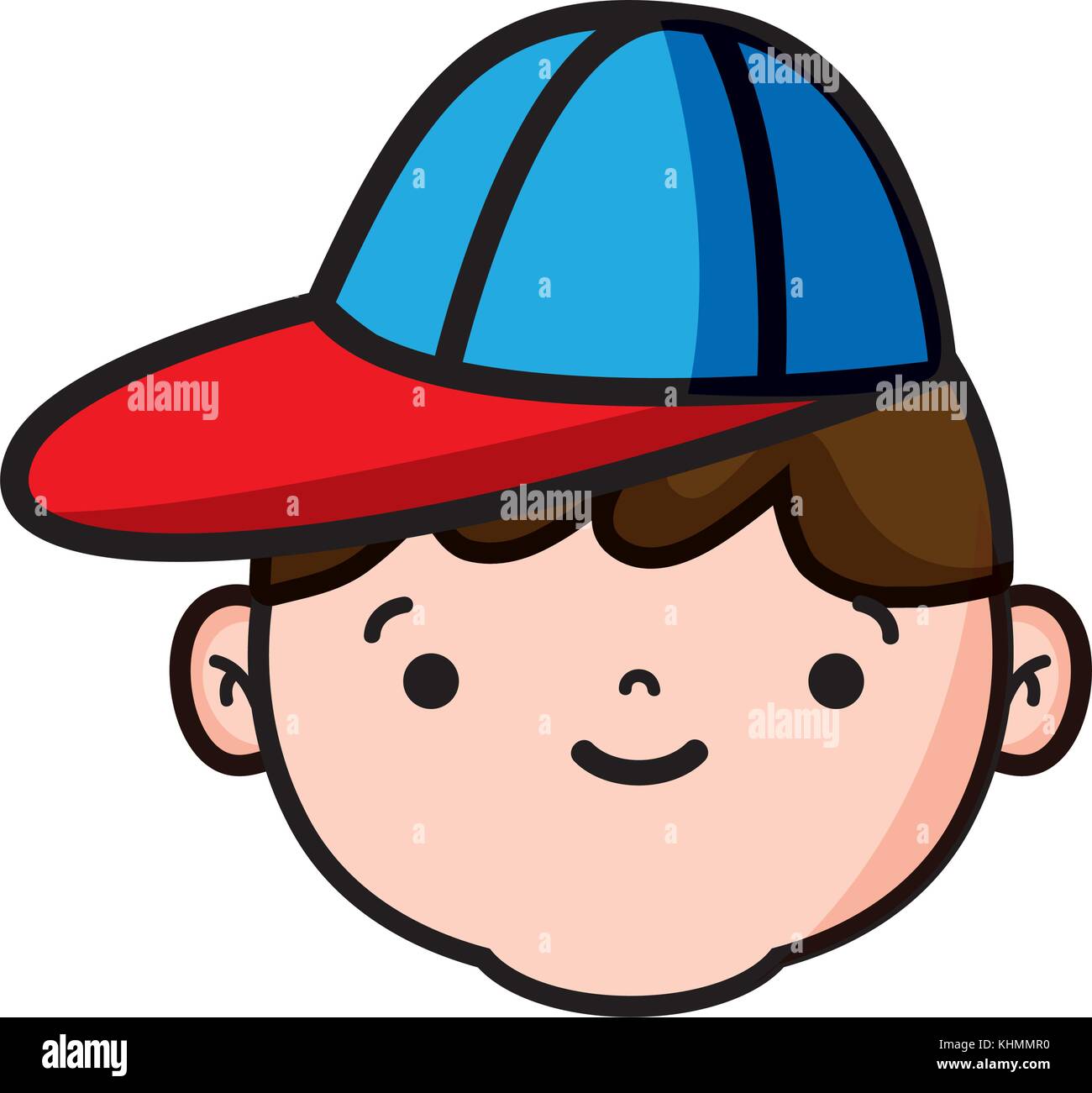avatar boy head with hairstyle design vector illustration Stock Vector ...