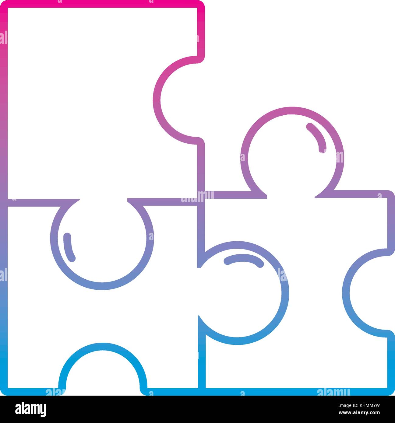 Line puzzles pieces game Stock Vector Images - Alamy