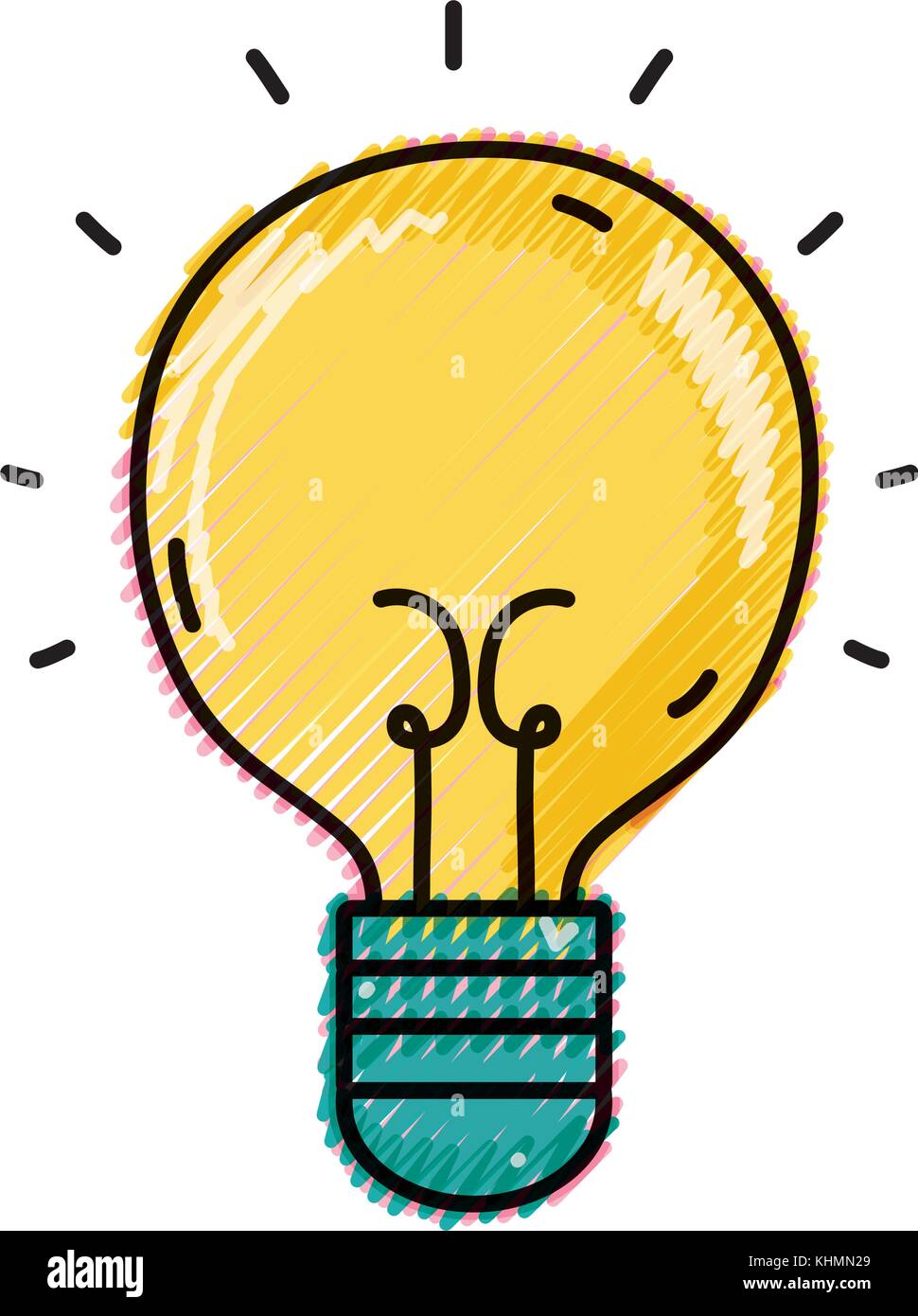 grated light bulb idea to creative invention vector illustration Stock ...