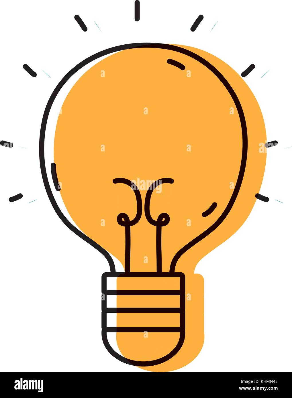 light bulb idea to creative invention vector illustration Stock Vector ...
