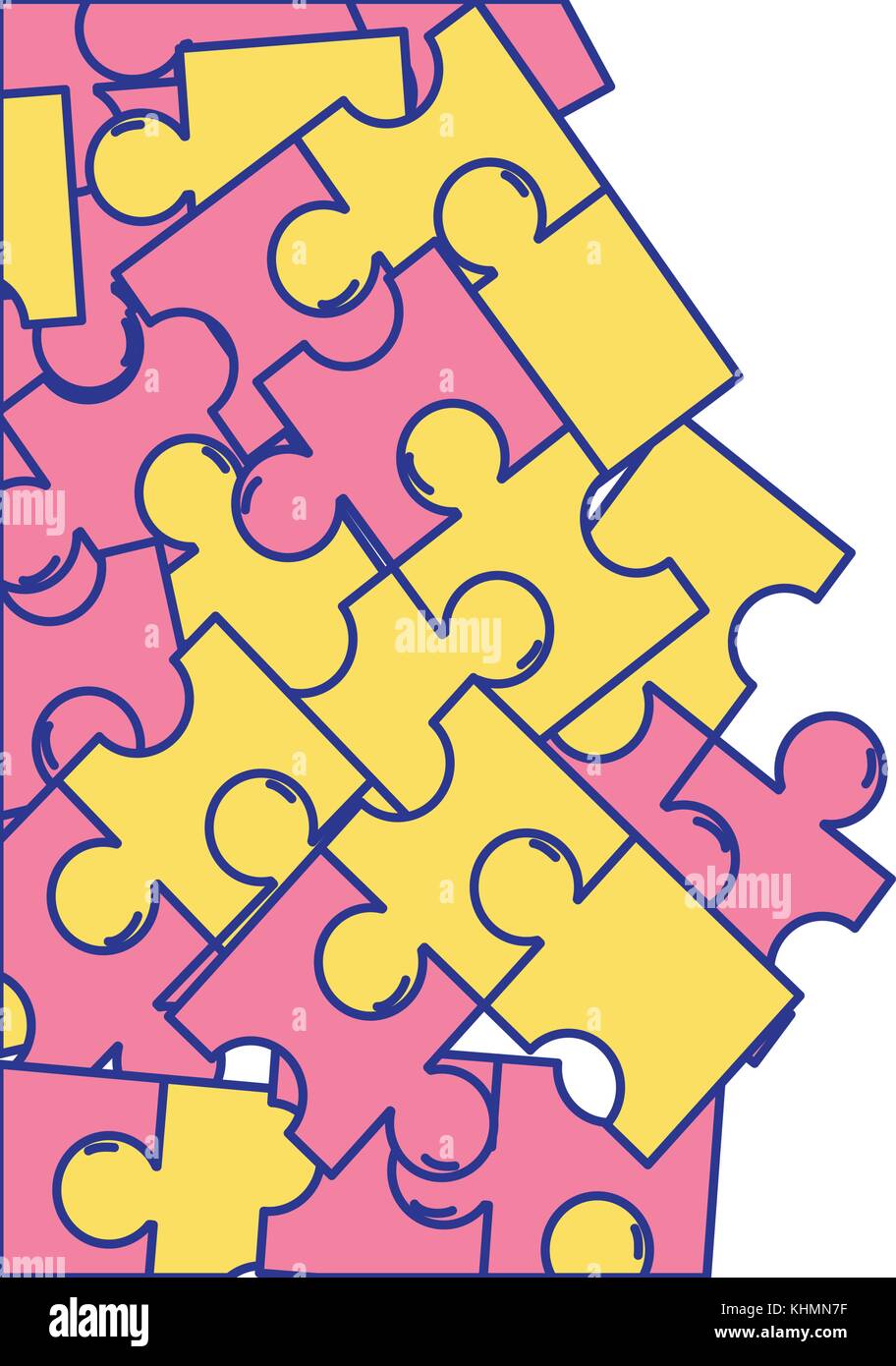 puzzle pieces game background design vector illustration Stock Vector ...