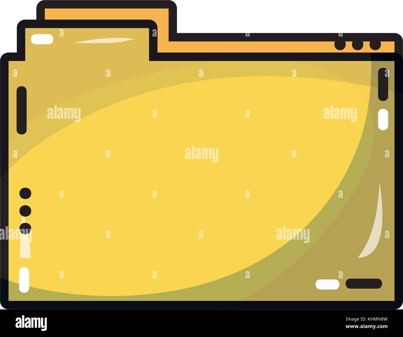 file folder to save documents information vector illustration Stock ...