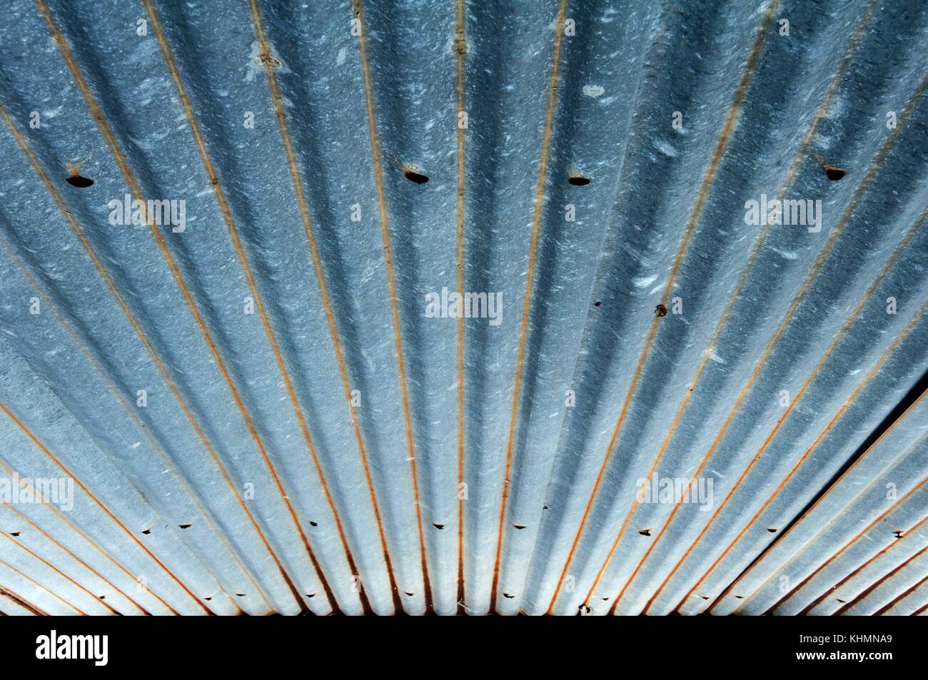 Old galvanized sheet some rust and began to decay chart Stock Photo - Alamy