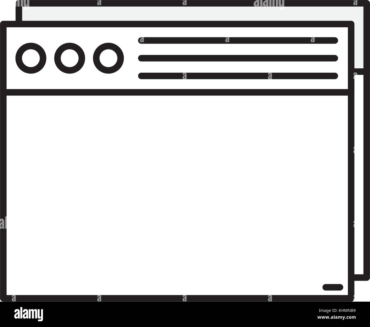 line website internet page technology design vector illustration Stock ...