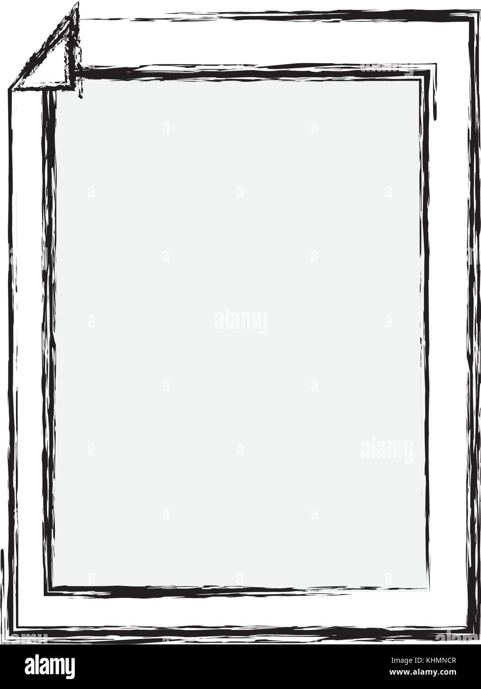 figure paper with sheet bent object design vector illustration Stock ...