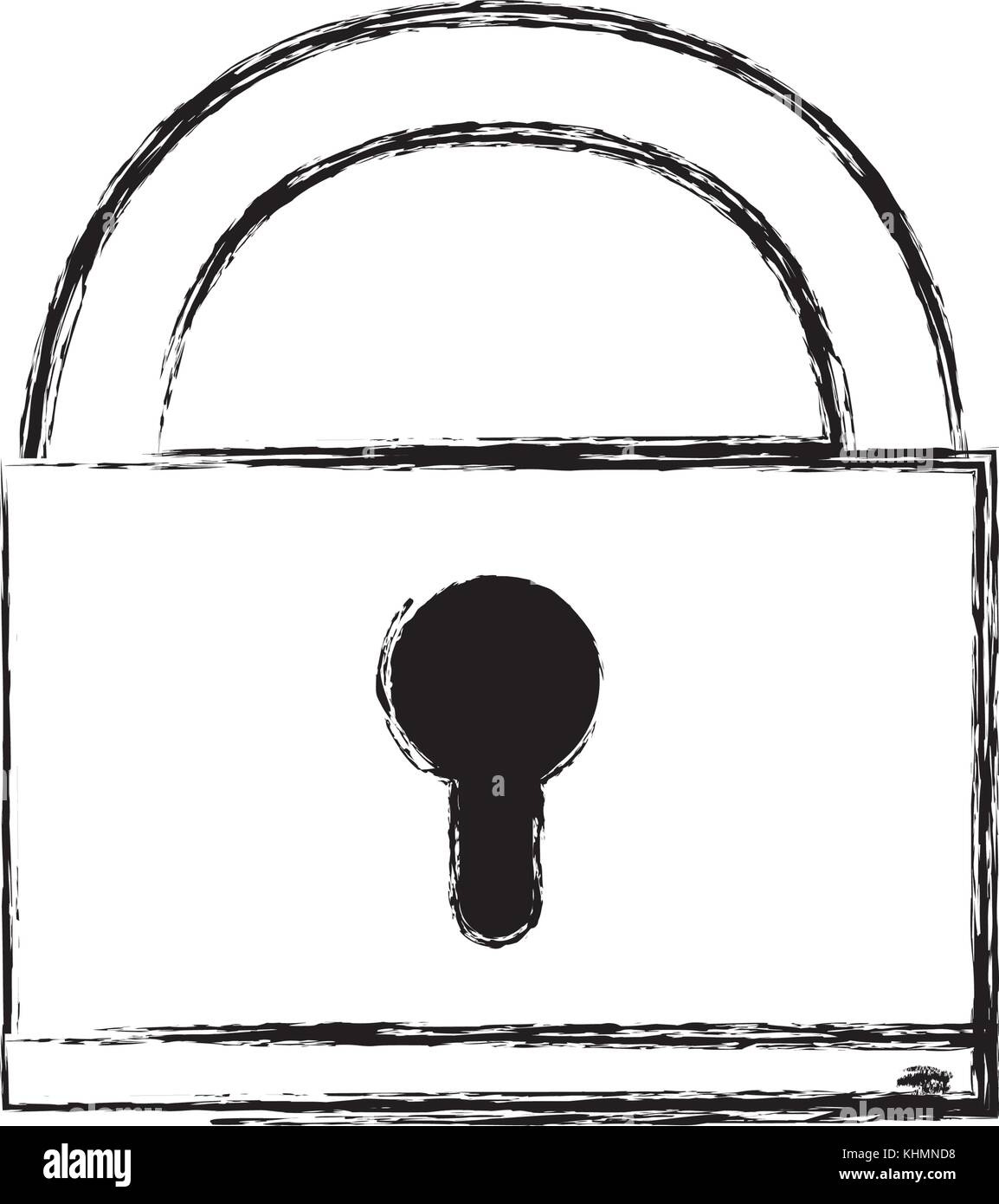 Figure Padlock Object Symbol To Security Protection Vector Illustration Stock Vector Image And Art