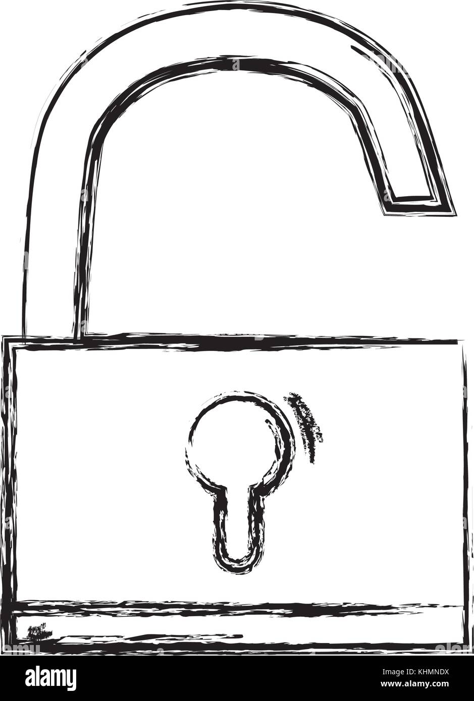 Figure Padlock Object Symbol To Security Protection Vector Illustration Stock Vector Image And Art