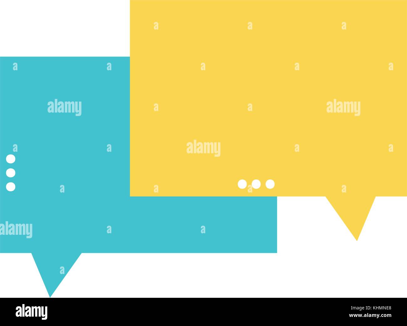 chat bubbles text notes message vector illustration Stock Vector Image ...