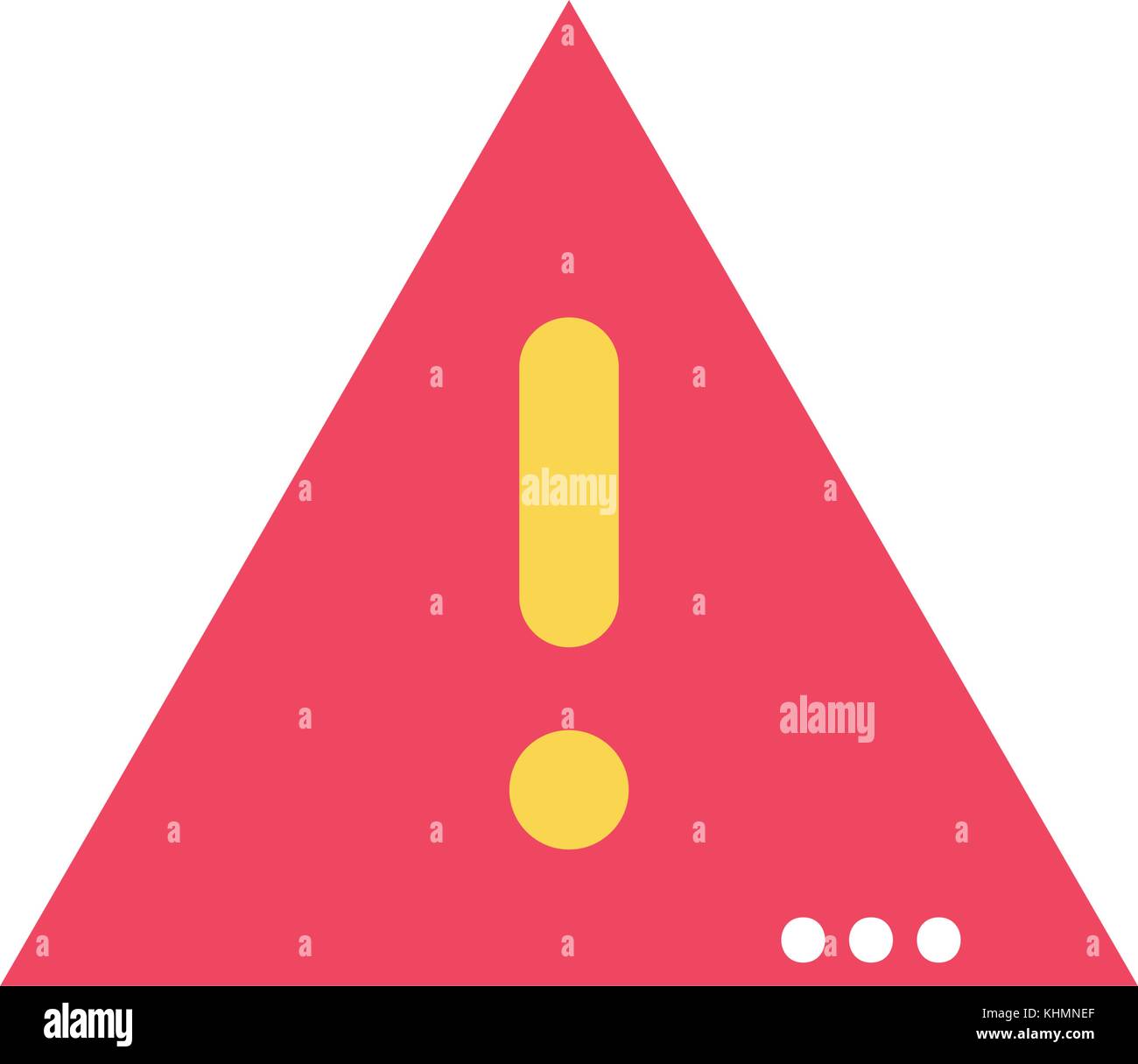 caution emblem to danger alert attention vector illustration Stock ...