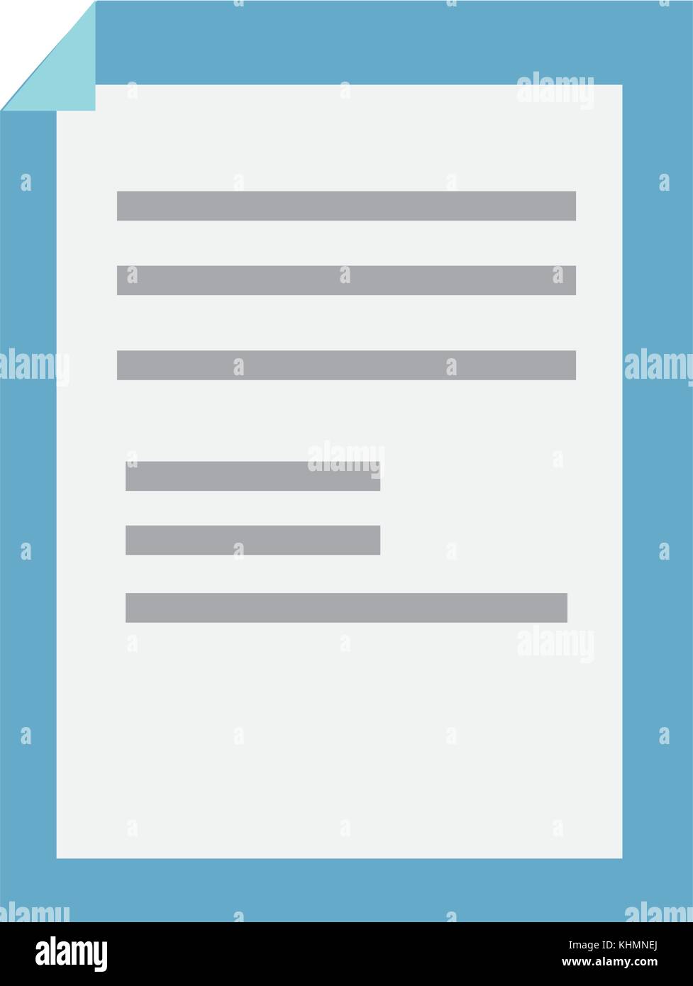 paper with sheet bent object design vector illustration Stock Vector ...