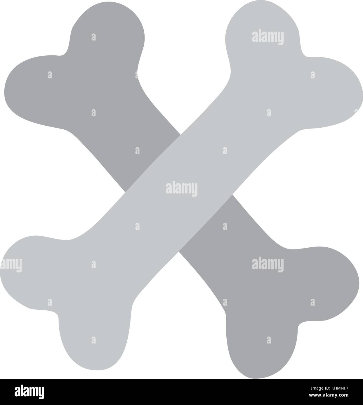 bones dangerous alert symbol of death vector illustration Stock Vector ...