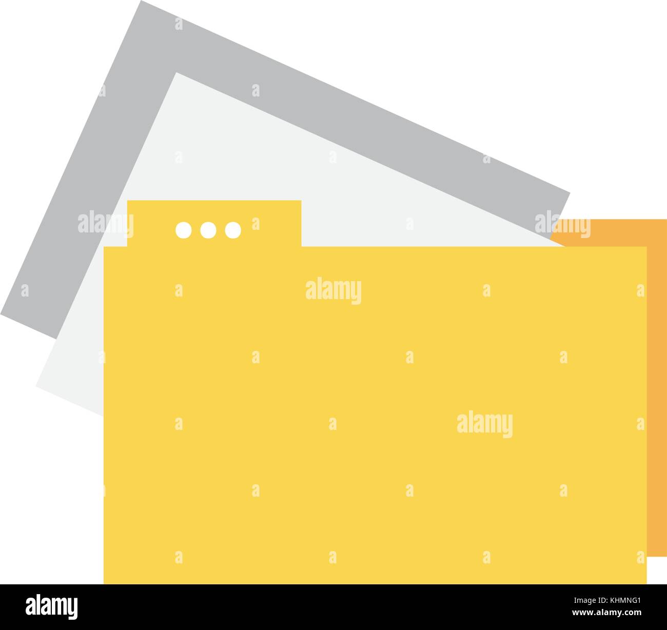 file folder with documents papers information vector illustration Stock ...