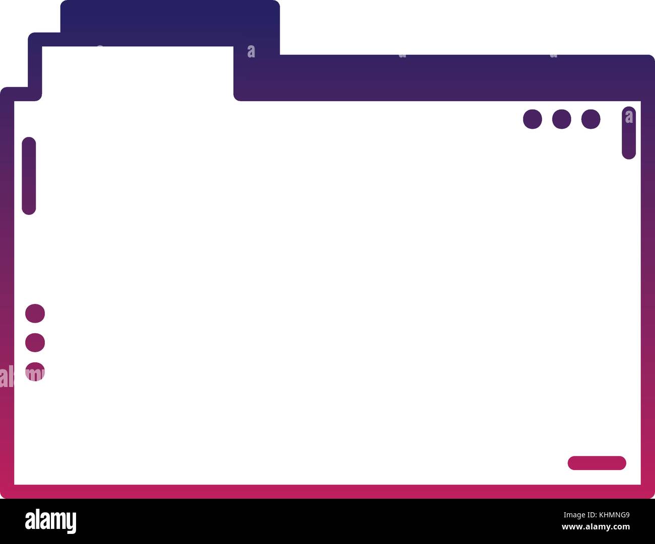 silhouette file folder to save documents information vector ...
