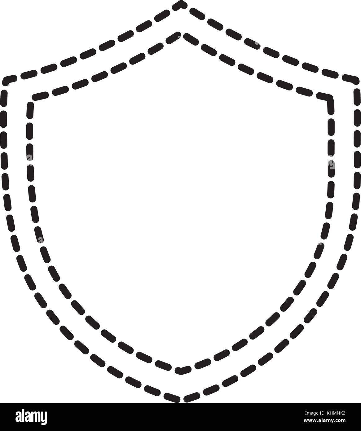 Dotted Shape Shield Security Protection Web Symbol Vector Illustration Stock Vector Image And Art