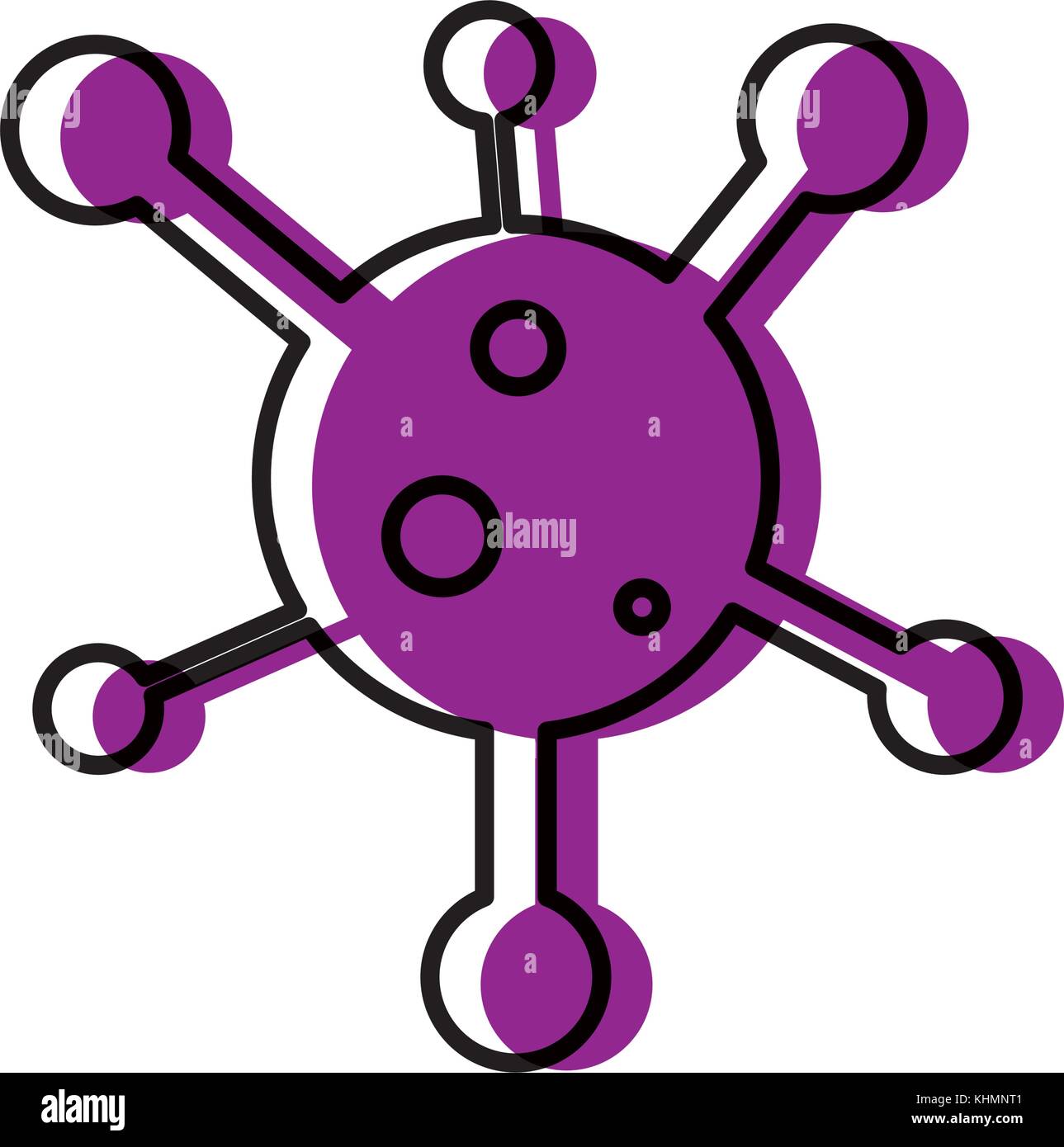 web digital virus computer technology vector illustration Stock Vector ...