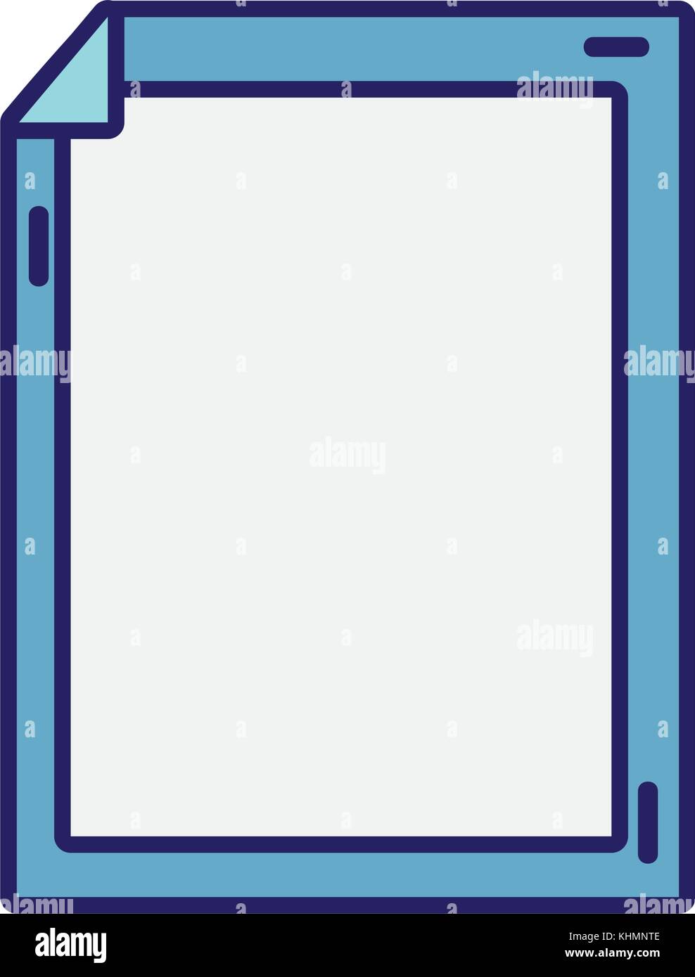 paper with sheet bent object design vector illustration Stock Vector ...