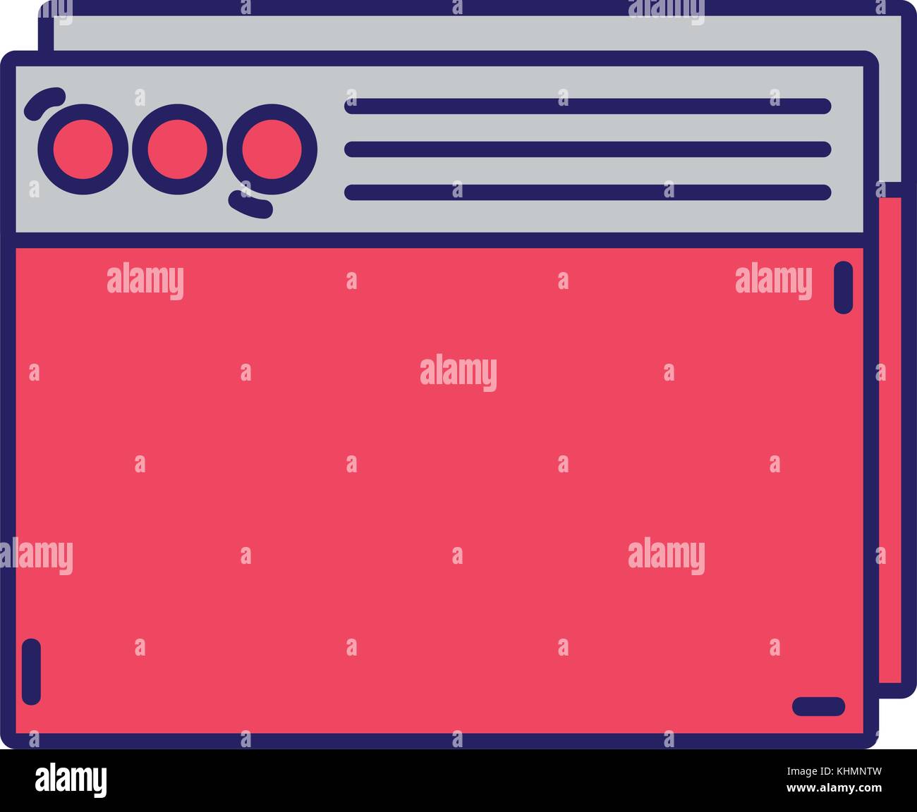 website internet page technology design vector illustration Stock ...