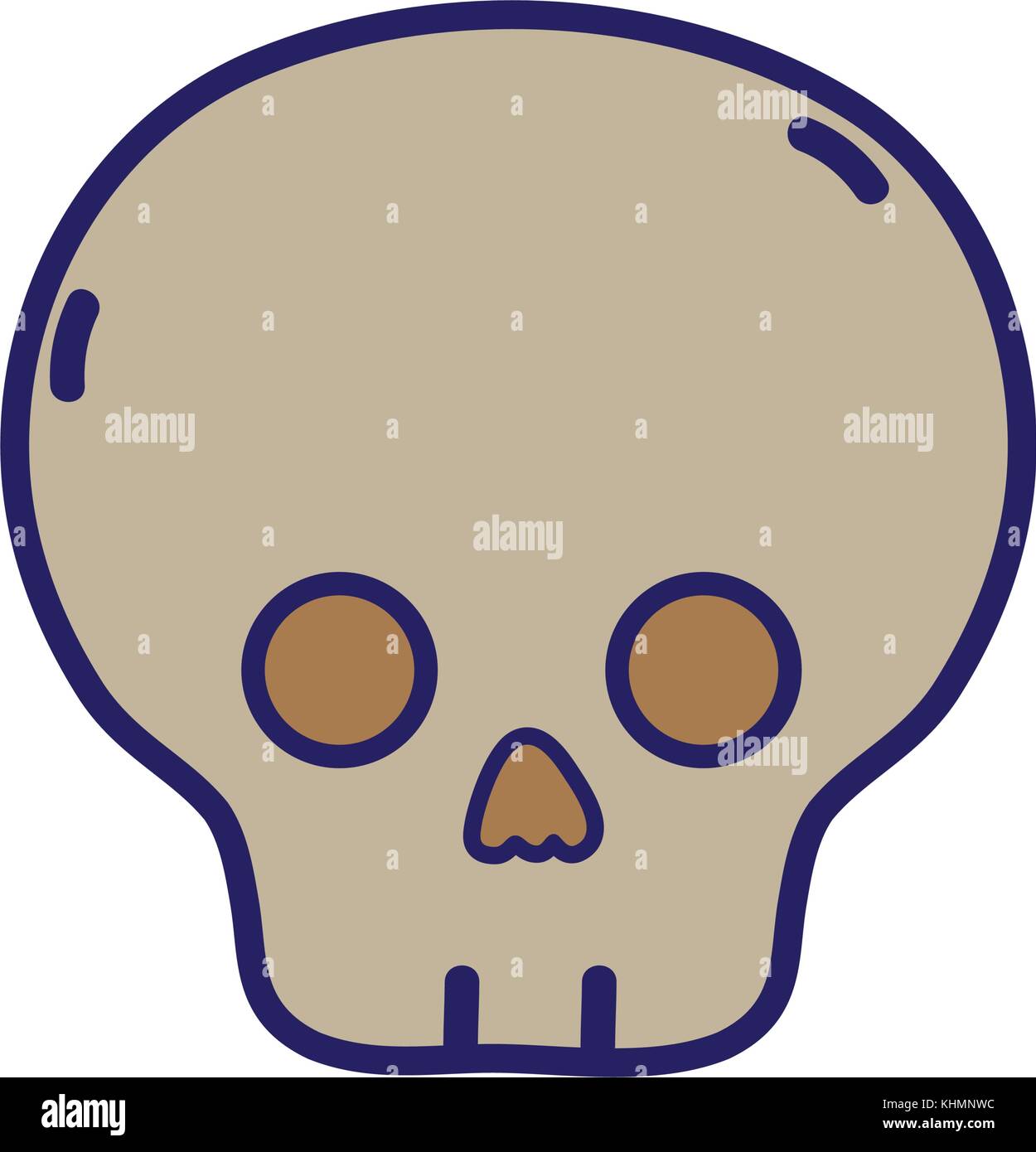 danger skull to warning message caution vector illustration Stock ...