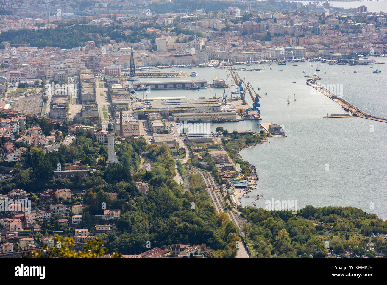 Views of the Gulf of Trieste. Adriatic sea Stock Photo - Alamy