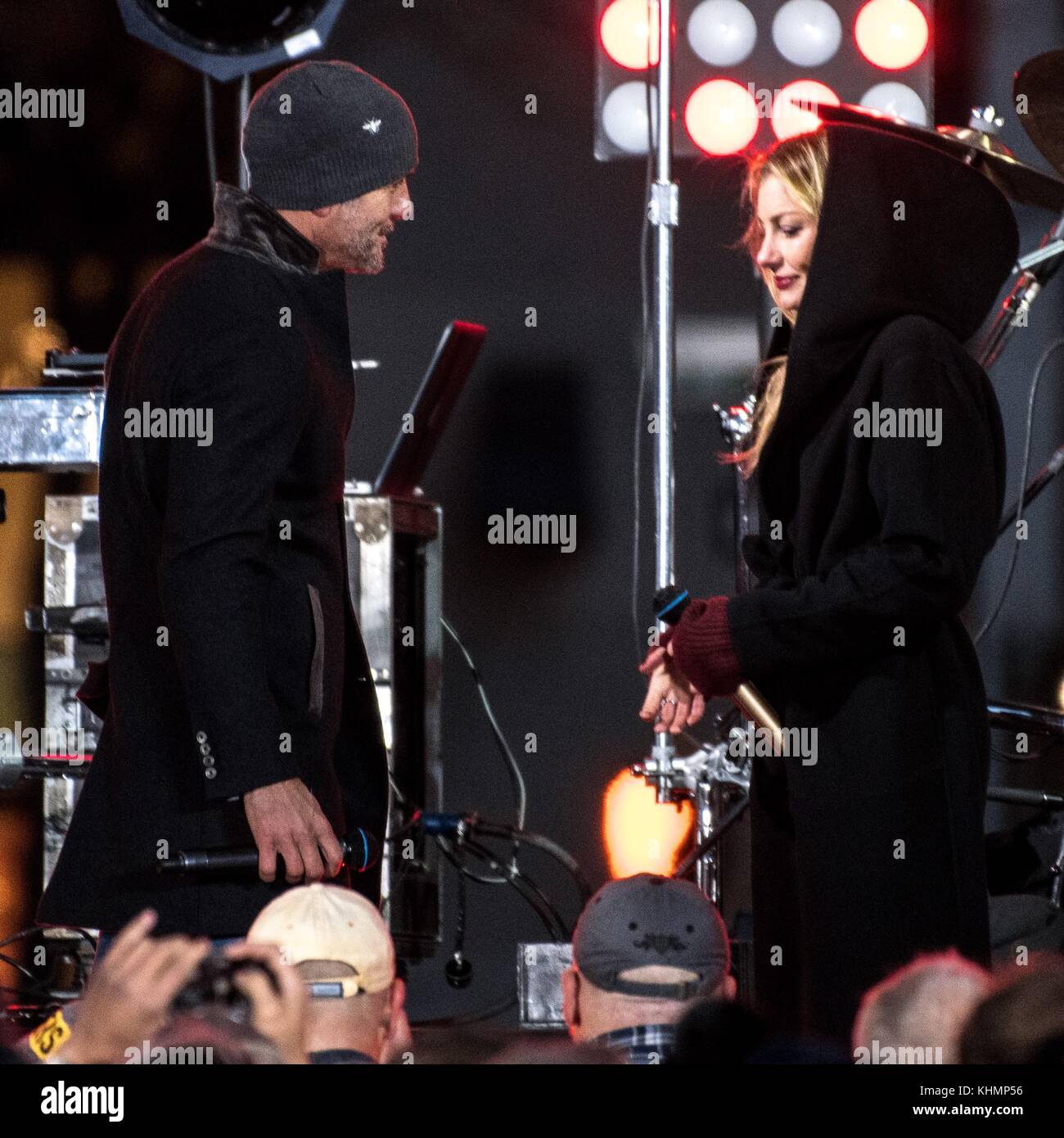 New York, NY, USA. 17th Nov, 2017. Tim McGraw, Faith Hill on stage for ...
