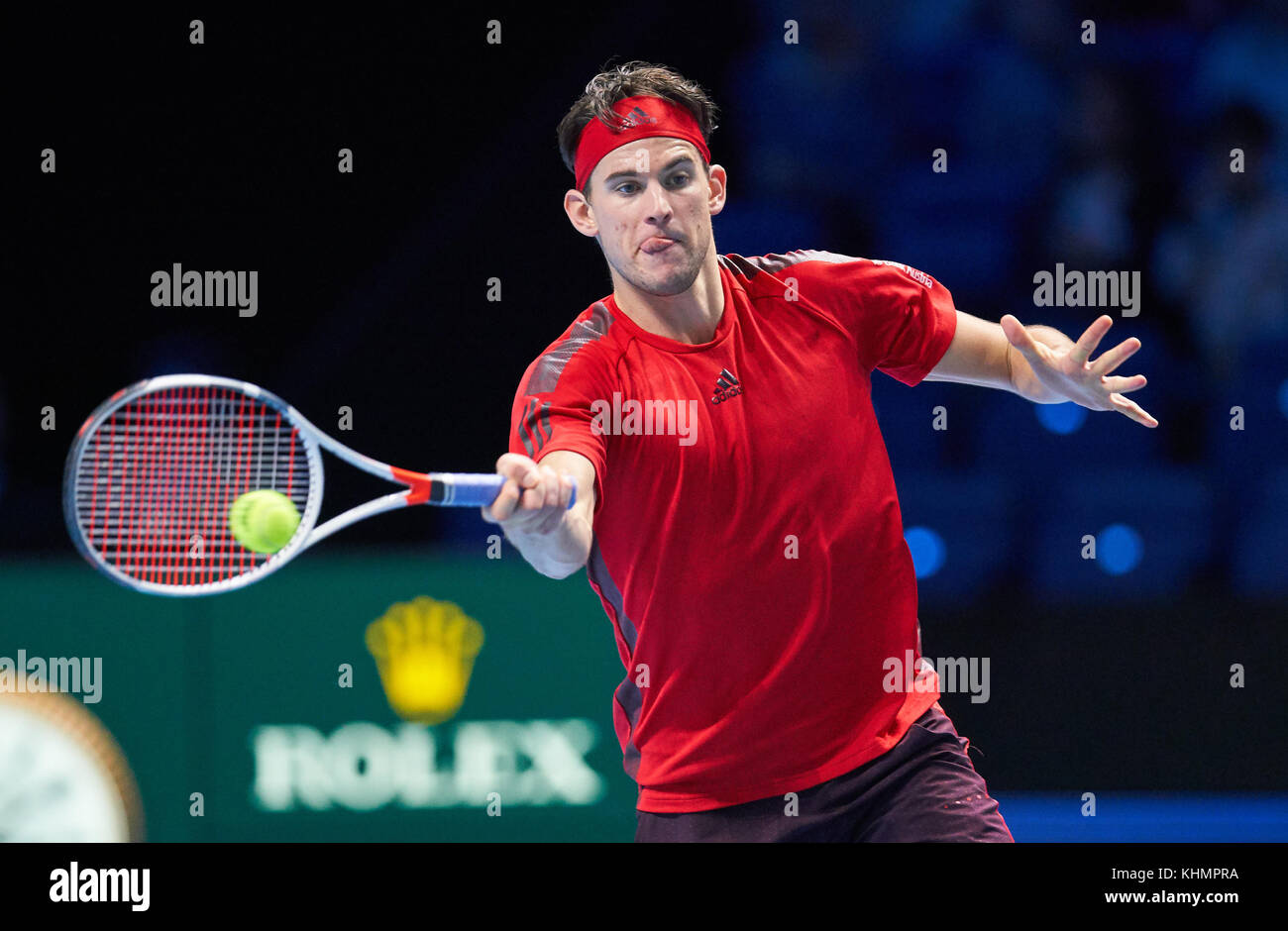ATP Tennis, London, November 17, 2017 Dominic THIEM, AUT action Dominic ...