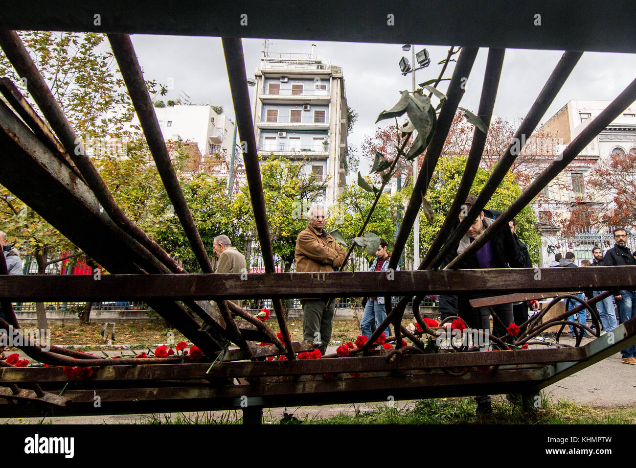 People commemorate the 44th anniversary of the Polytechnic uprising ...