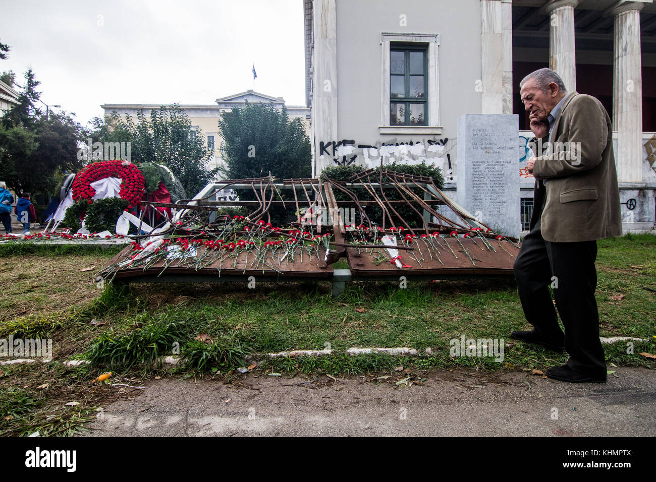 People commemorate the 44th anniversary of the Polytechnic uprising ...
