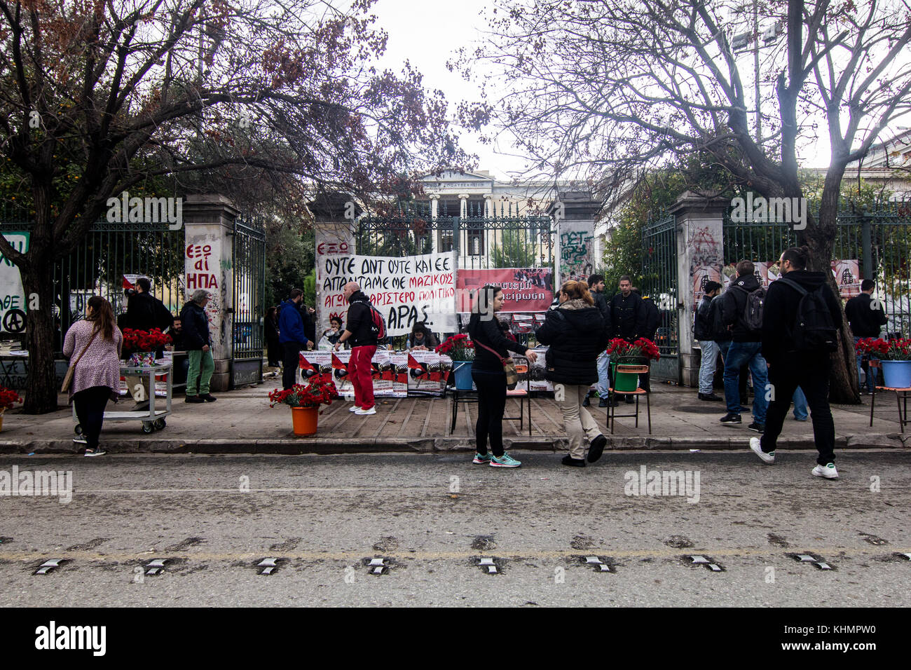 People commemorate the 44th anniversary of the Polytechnic uprising ...