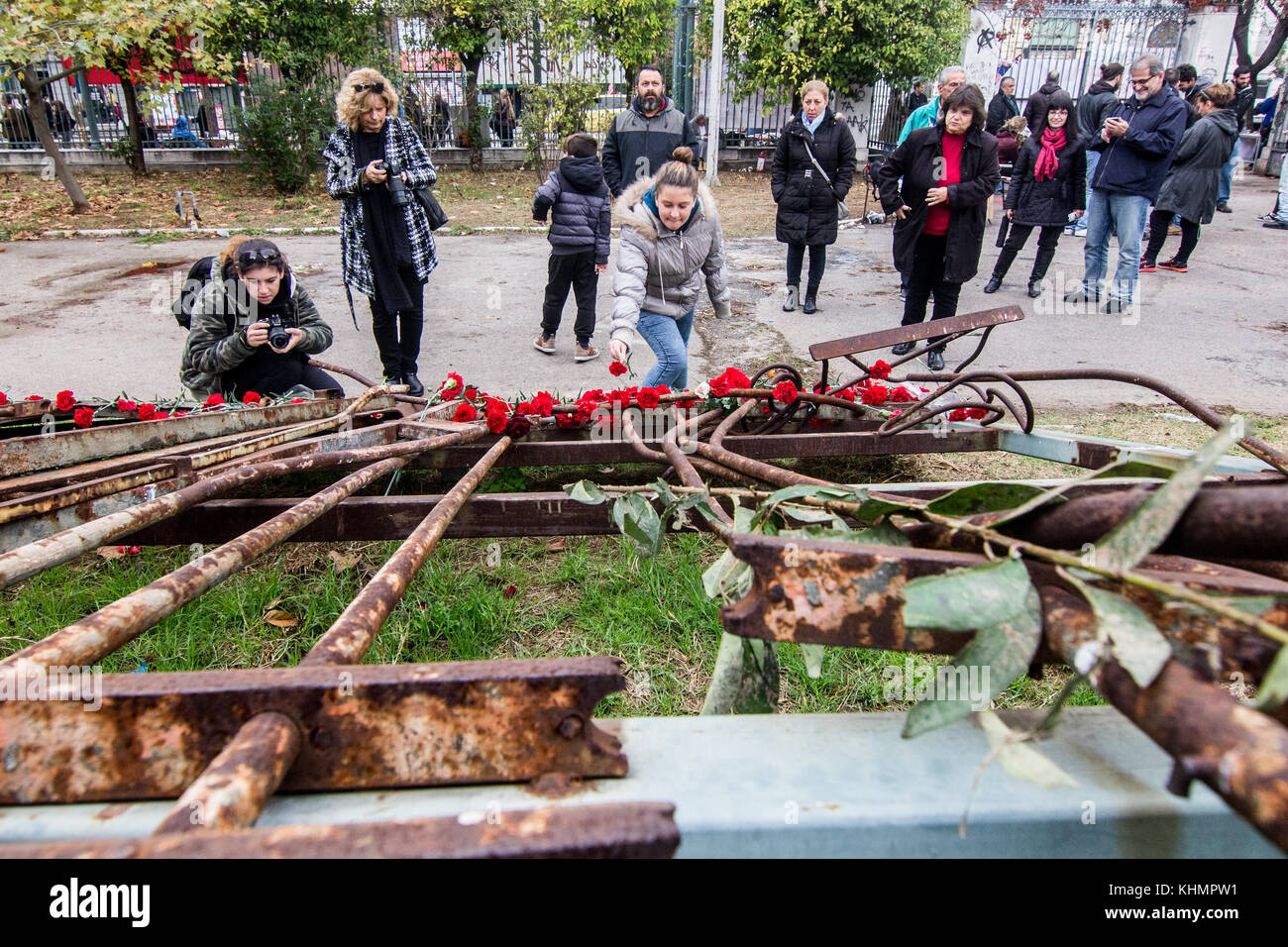 People commemorate the 44th anniversary of the Polytechnic uprising ...