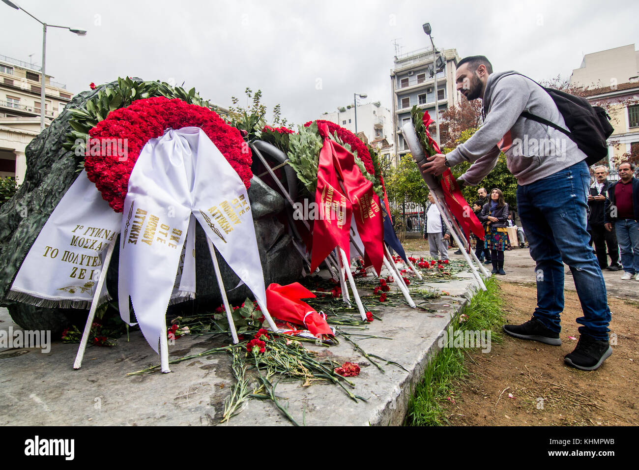 People commemorate the 44th anniversary of the Polytechnic uprising ...