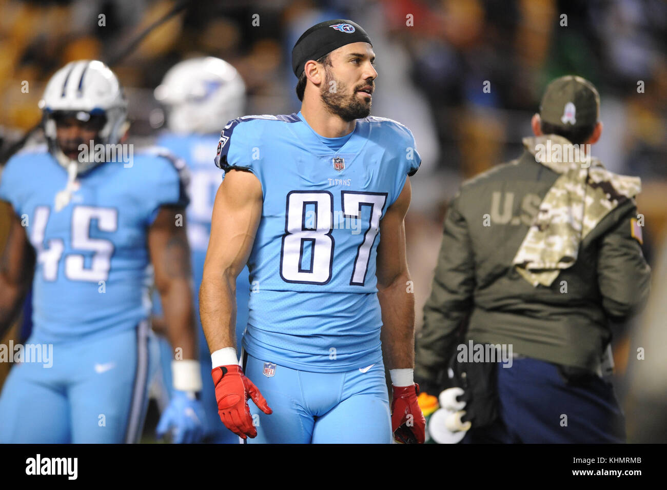 Nov 16th, 2017: Titans Eric Decker #87 during the Tennessee Titans vs ...