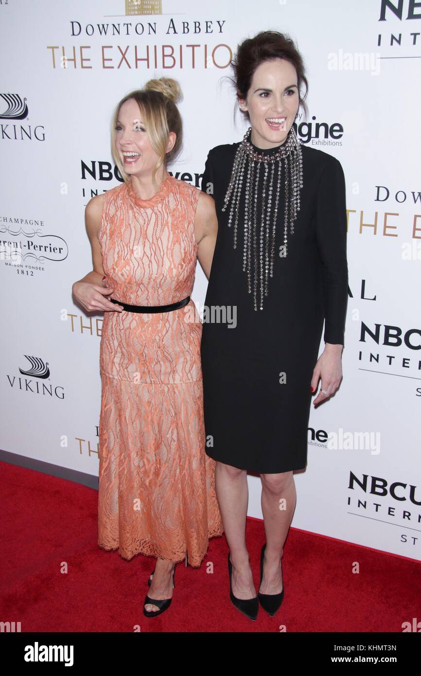 New York, NY, USA. 17th Nov, 2017. Joanne Froggatt and Michelle Dockery ...