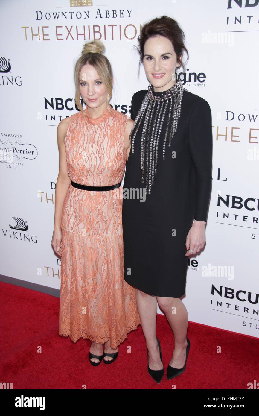 New York, NY, USA. 17th Nov, 2017. Joanne Froggatt and Michelle Dockery ...