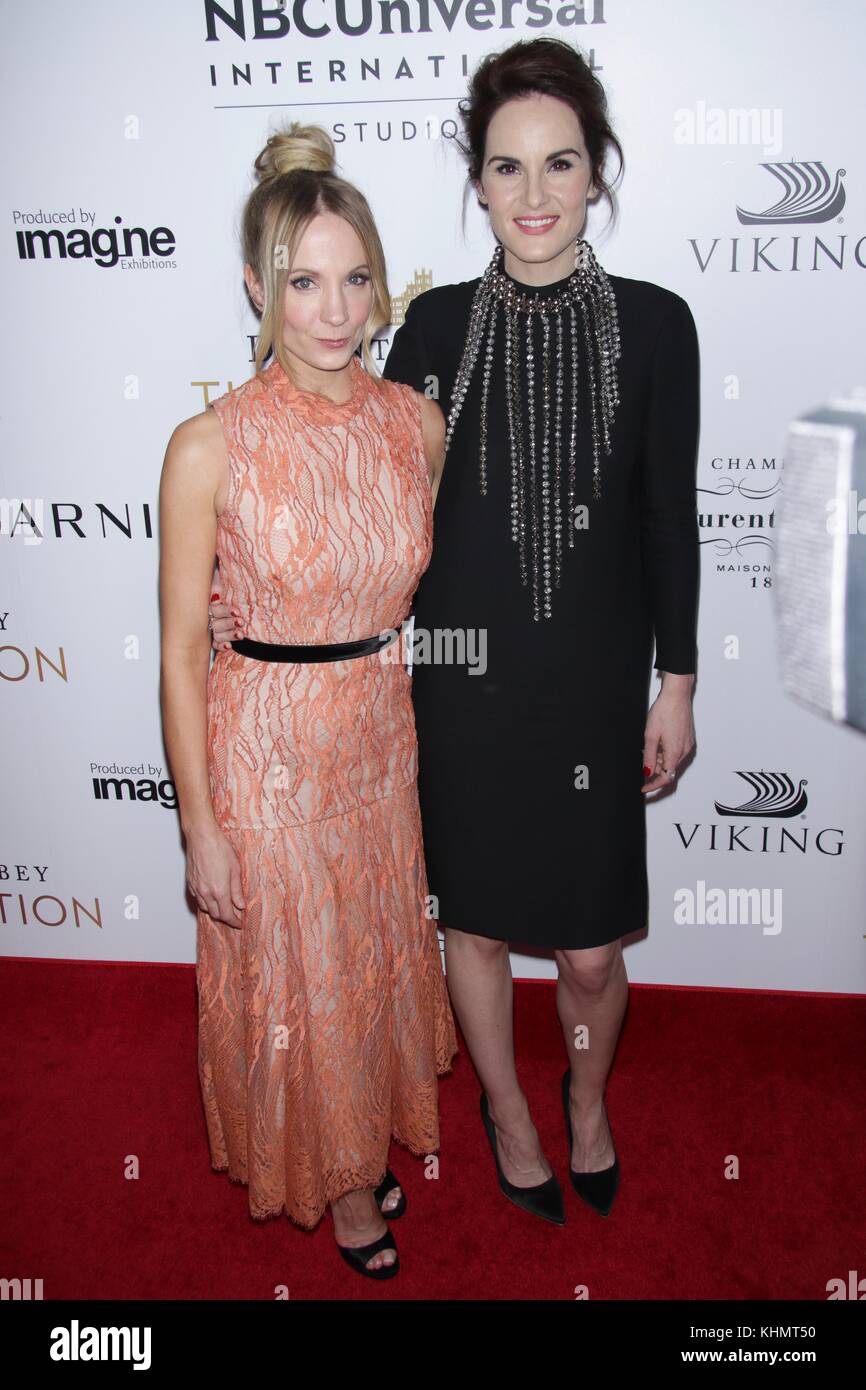 New York, NY, USA. 17th Nov, 2017. Joanne Froggatt and Michelle Dockery ...