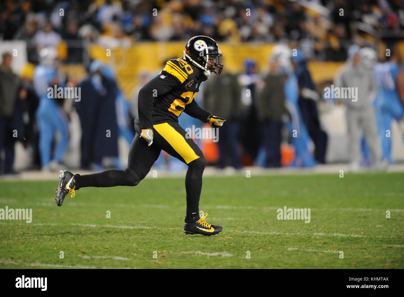 Nov 16th, 2017: Steelers Robert Golden #20 during the Tennessee Titans ...