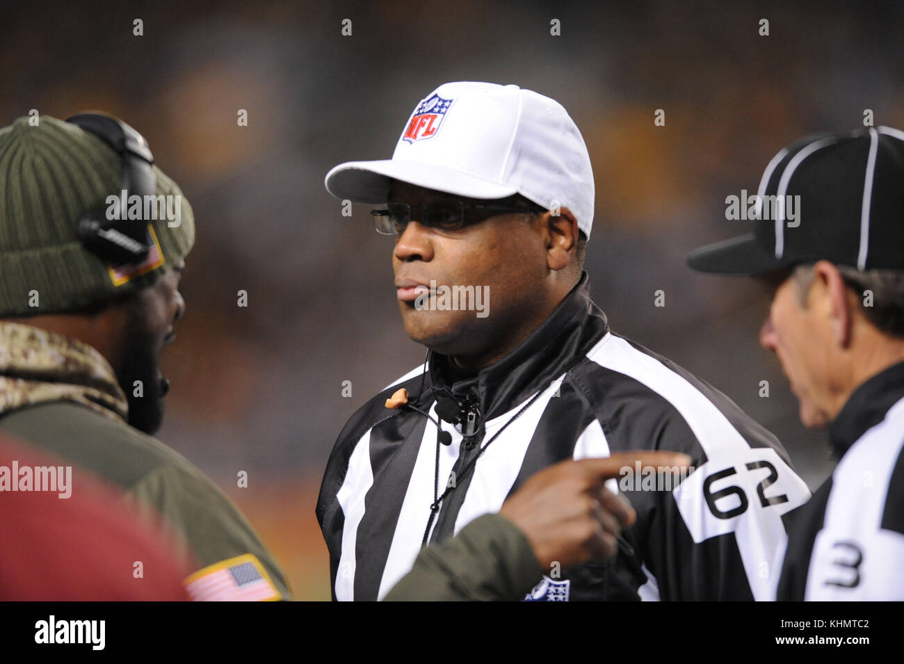 Nov 16th, 2017: Steelers Head Coach Mike Tomlin yelling at referee Ron ...