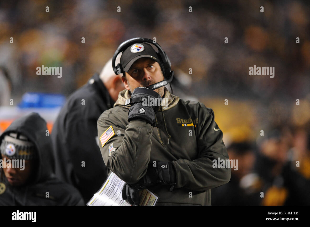 Nov 16th, 2017: Todd Haley during the Tennessee Titans vs Pittsburgh ...