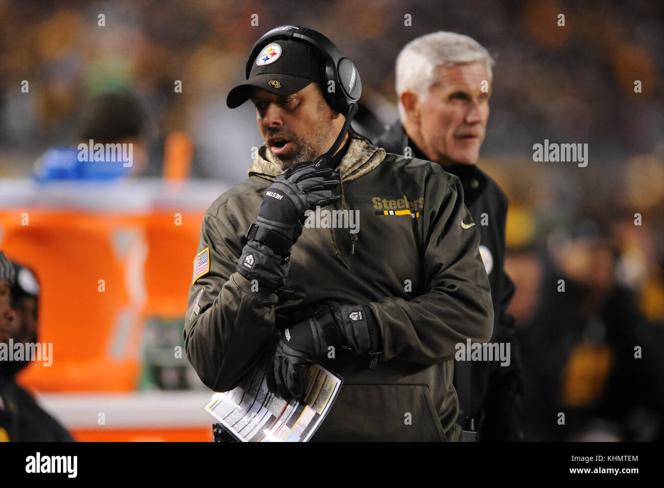 Nov 16th, 2017: Todd Haley during the Tennessee Titans vs Pittsburgh ...