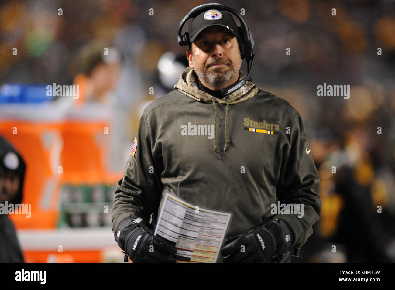Nov 16th, 2017: Todd Haley during the Tennessee Titans vs Pittsburgh ...