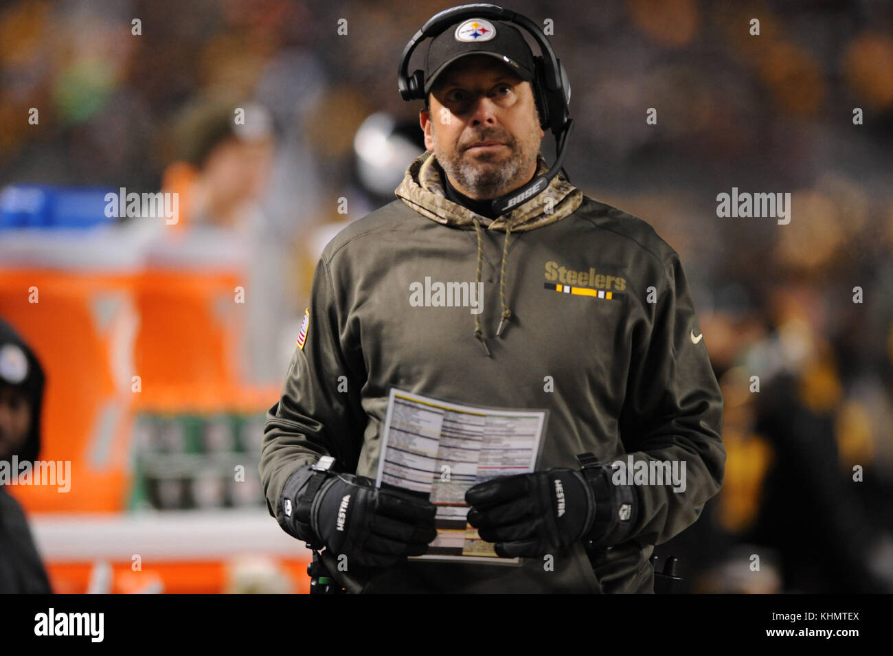 Nov 16th, 2017: Todd Haley during the Tennessee Titans vs Pittsburgh ...