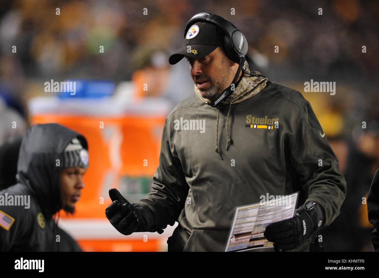 Nov 16th, 2017: Todd Haley during the Tennessee Titans vs Pittsburgh ...