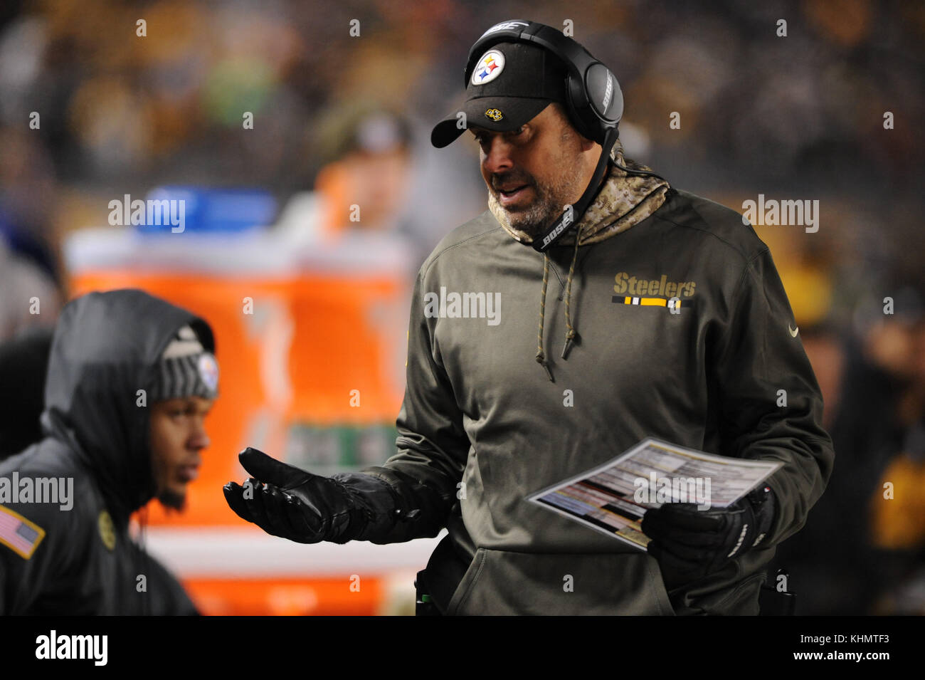 Nov 16th, 2017: Todd Haley during the Tennessee Titans vs Pittsburgh ...